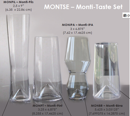 Unique Peak Bottom Ipa Glass Handmade Crystal Craft Beer Glasses